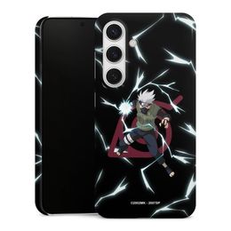 DeinDesign Galaxy S24 Handy Premium Case Smartphone Handyh&uuml;lle Schutzh&uuml;lle gl&auml;nzend Naruto Shippuden Official Licensed Product Kakashi Premium Case