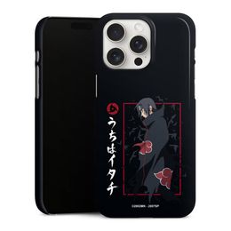 DeinDesign iPhone 15 Pro Max Handy Premium Case Smartphone Handyh&uuml;lle Schutzh&uuml;lle gl&auml;nzend Official Licensed Product Naruto Shippuden Itachi Uchiha Premium Case