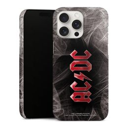 DeinDesign iPhone 15 Pro Max Handy Premium Case Smartphone Handyh&uuml;lle Schutzh&uuml;lle gl&auml;nzend Merchandise Acdc Logo Premium Case