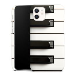 DeinDesign iPhone 12 mini Handy Premium Case Smartphone Handyh&uuml;lle Schutzh&uuml;lle gl&auml;nzend Klavier Music Piano Premium Case