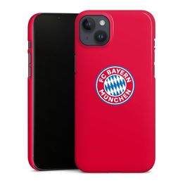 DeinDesign iPhone 14 Plus Handy Premium Case Smartphone Handyh&uuml;lle Schutzh&uuml;lle gl&auml;nzend Fc Bayern M&uuml;nchen Fcb Logo Premium Case