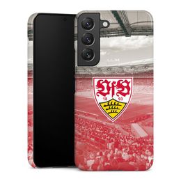 DeinDesign Galaxy S22 Handy Premium Case Smartphone Handyh&uuml;lle Schutzh&uuml;lle gl&auml;nzend Stadium Vfb Stuttgart Official Licensed Product Premium Case