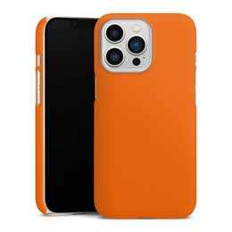 DeinDesign iPhone 13 Pro Handy Premium Case Smartphone Handyh&uuml;lle Schutzh&uuml;lle matt Orange Unicoloured Colour Premium Case