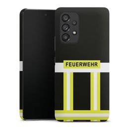 DeinDesign Galaxy A53 5G Handy Premium Case Smartphone Handyh&uuml;lle Schutzh&uuml;lle gl&auml;nzend Fire Fighter Fire Fighters Job Premium Case