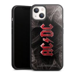 DeinDesign iPhone 13 Handy Gallery Case Handyh&uuml;lle 9H Geh&auml;rtetes Glas R&uuml;ckseite H&uuml;lle Merchandise Acdc Logo Gallery Case