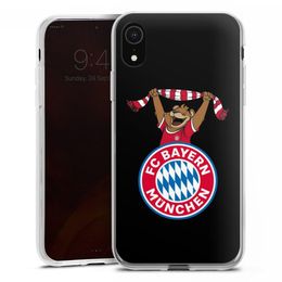DeinDesign iPhone Xr Handy Silikon H&uuml;lle Case transparent Handyh&uuml;lle Bernie Official Licensed Product Fc Bayern M&uuml;nchen Silikon Case