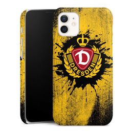 DeinDesign iPhone 12 mini Handy Premium Case Smartphone Handyh&uuml;lle Schutzh&uuml;lle gl&auml;nzend Sg Dynamo Dresden Soccer Official Licensed Product Premium Case