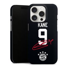 DeinDesign iPhone 15 Pro Handy Premium Case Smartphone Handyh&uuml;lle Schutzh&uuml;lle matt Fc Bayern M&uuml;nchen Harry Kane Jersey Premium Case
