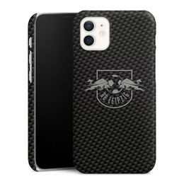 DeinDesign iPhone 12 mini Handy Premium Case Smartphone Handyh&uuml;lle Schutzh&uuml;lle gl&auml;nzend Rb Leipzig Carbon Metallic Look Premium Case