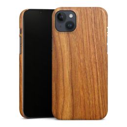 DeinDesign iPhone 14 Plus Handy Premium Case Smartphone Handyh&uuml;lle Schutzh&uuml;lle gl&auml;nzend Larch Wood Wooden Look Premium Case