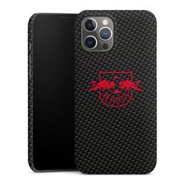 DeinDesign iPhone 12 Pro Max Handy Premium Case Smartphone Handyh&uuml;lle Schutzh&uuml;lle matt Carbon Official Licensed Product Rb Leipzig Premium Case