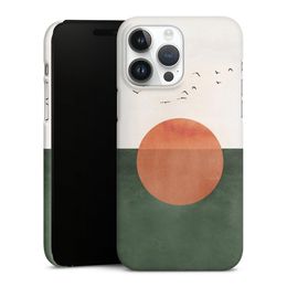 DeinDesign iPhone 14 Pro Max Handy Premium Case Smartphone Handyh&uuml;lle Schutzh&uuml;lle matt Sunshine Bird Sunset Premium Case