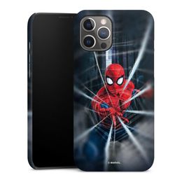 DeinDesign iPhone 12 Pro Max Handy Premium Case Smartphone Handyh&uuml;lle Schutzh&uuml;lle matt Kinofilm Marvel Spiderman Premium Case