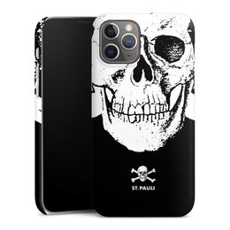 DeinDesign iPhone 12 Pro Handy Premium Case Smartphone Handyh&uuml;lle Schutzh&uuml;lle matt Totenkopf Fc St. Pauli Official Licensed Product Premium Case