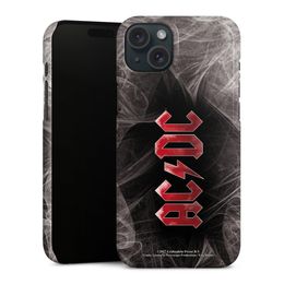 DeinDesign iPhone 15 Plus Handy Premium Case Smartphone Handyh&uuml;lle Schutzh&uuml;lle gl&auml;nzend Merchandise Acdc Logo Premium Case
