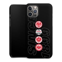 DeinDesign iPhone 12 Pro Max Handy Premium Case Smartphone Handyh&uuml;lle Schutzh&uuml;lle matt Eagle Logo Eintracht Frankfurt Premium Case