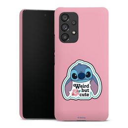DeinDesign Galaxy A53 5G Handy Premium Case Smartphone Handyh&uuml;lle Schutzh&uuml;lle matt Disney Sayings Lilo & Stitch Premium Case