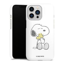 DeinDesign iPhone 13 Pro Handy Premium Case Smartphone Handyh&uuml;lle Schutzh&uuml;lle gl&auml;nzend Snoopy Love Peanuts Premium Case