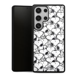 DeinDesign Galaxy S25 Ultra Handy Gallery Case Handyh&uuml;lle 9H Geh&auml;rtetes Glas R&uuml;ckseite H&uuml;lle Peanuts Snoopy Muster Gallery Case