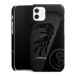 DeinDesign iPhone 12 mini Handy Premium Case Smartphone Handyh&uuml;lle Schutzh&uuml;lle gl&auml;nzend Sc Freiburg Official Licensed Product Metallic Look Premium Case