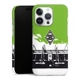 DeinDesign iPhone 14 Pro Handy Premium Case Smartphone Handyh&uuml;lle Schutzh&uuml;lle matt Merchandise Borussia M&ouml;nchengladbach Stadium Premium Case