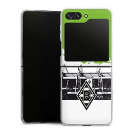 DeinDesign Galaxy Z Flip 5 Handy Hard Case Schutzh&uuml;lle transparent Smartphone Handy H&uuml;lle Borussia M&ouml;nchengladbach Stadium Merchandise Hard Case