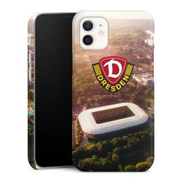 DeinDesign iPhone 12 mini Handy Premium Case Smartphone Handyh&uuml;lle Schutzh&uuml;lle gl&auml;nzend Sgd Sg Dynamo Dresden Stadium Premium Case