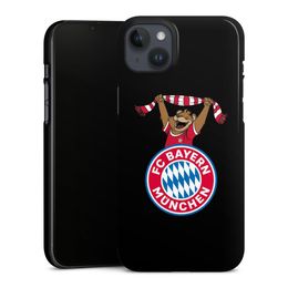 DeinDesign iPhone 14 Plus Handy Premium Case Smartphone Handyh&uuml;lle Schutzh&uuml;lle gl&auml;nzend Bernie Official Licensed Product Fc Bayern M&uuml;nchen Premium Case