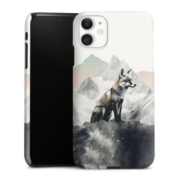DeinDesign iPhone 11 Handy Premium Case Smartphone Handyh&uuml;lle Schutzh&uuml;lle gl&auml;nzend Nature Mountain Fox Premium Case