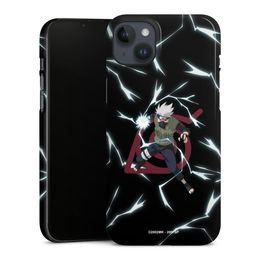 DeinDesign iPhone 14 Plus Handy Premium Case Smartphone Handyh&uuml;lle Schutzh&uuml;lle gl&auml;nzend Naruto Shippuden Official Licensed Product Kakashi Premium Case