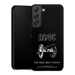 DeinDesign Galaxy S22 Handy Premium Case Smartphone Handyh&uuml;lle Schutzh&uuml;lle matt Music Acdc Merchandise Premium Case
