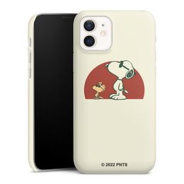 DeinDesign iPhone 12 Handy Premium Case Smartphone Handyh&uuml;lle Schutzh&uuml;lle matt Snoopy Official Licensed Product Kindheit Premium Case