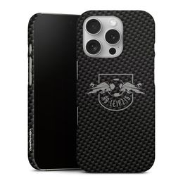 DeinDesign iPhone 16 Pro Handy Premium Case Smartphone Handyh&uuml;lle Schutzh&uuml;lle matt Rb Leipzig Carbon Metallic Look Premium Case