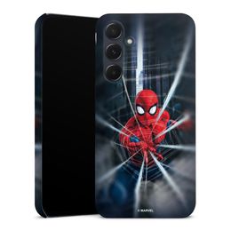 DeinDesign Galaxy A55 5G Handy Premium Case Smartphone Handyh&uuml;lle Schutzh&uuml;lle matt Kinofilm Marvel Spiderman Premium Case
