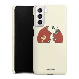 DeinDesign Galaxy S21 5G Handy Premium Case Smartphone Handyh&uuml;lle Schutzh&uuml;lle gl&auml;nzend Snoopy Official Licensed Product Kindheit Premium Case