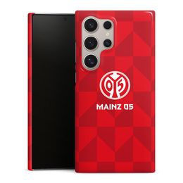 DeinDesign Galaxy S24 Ultra Handy Premium Case Smartphone Handyh&uuml;lle Schutzh&uuml;lle gl&auml;nzend Mainz 05 Official Licensed Product Merchandise Premium Case