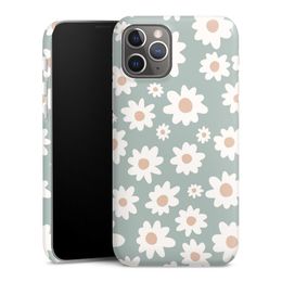 DeinDesign iPhone 12 Pro Handy Premium Case Smartphone Handyh&uuml;lle Schutzh&uuml;lle gl&auml;nzend Flowers Daisy Muster Premium Case