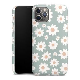 DeinDesign iPhone 12 Pro Handy Premium Case Smartphone Handyh&uuml;lle Schutzh&uuml;lle matt Flowers Daisy Muster Premium Case