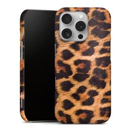 DeinDesign iPhone 16 Pro Handy Premium Case Smartphone Handyh&uuml;lle Schutzh&uuml;lle matt Animal Print Leopard Fur Premium Case