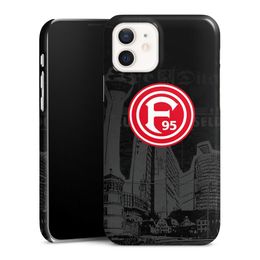 DeinDesign iPhone 12 Handy Premium Case Smartphone Handyh&uuml;lle Schutzh&uuml;lle gl&auml;nzend Logo Official Licensed Product Fortuna D&uuml;sseldorf Premium Case