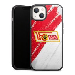 DeinDesign iPhone 13 Handy Gallery Case Handyh&uuml;lle 9H Geh&auml;rtetes Glas R&uuml;ckseite H&uuml;lle 1. Fc Union Berlin Logo Official Licensed Product Gallery Case