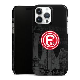 DeinDesign iPhone 14 Pro Max Handy Premium Case Smartphone Handyh&uuml;lle Schutzh&uuml;lle gl&auml;nzend Official Licensed Product Logo Fortuna D&uuml;sseldorf Premium Case
