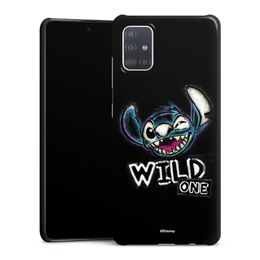 DeinDesign Galaxy A51 Handy Premium Case Smartphone Handyh&uuml;lle Schutzh&uuml;lle gl&auml;nzend Lilo & Stitch Disney Official Licensed Product Premium Case