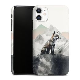 DeinDesign iPhone 11 Handy Premium Case Smartphone Handyh&uuml;lle Schutzh&uuml;lle matt Nature Mountain Fox Premium Case