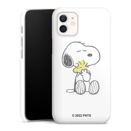 DeinDesign iPhone 12 mini Handy Premium Case Smartphone Handyh&uuml;lle Schutzh&uuml;lle gl&auml;nzend Snoopy Love Peanuts Premium Case