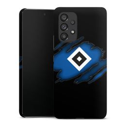 DeinDesign Galaxy A53 5G Handy Premium Case Smartphone Handyh&uuml;lle Schutzh&uuml;lle gl&auml;nzend Official Licensed Product Hsv Hamburger Sv Premium Case