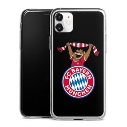 DeinDesign iPhone 11 Handy Slim Case Silikon Handyh&uuml;lle transparent H&uuml;lle extra d&uuml;nn Fc Bayern M&uuml;nchen Bernie Official Licensed Product Silikon Slim Case