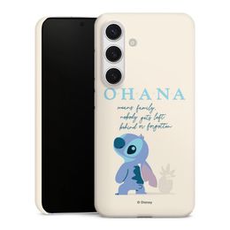 DeinDesign Galaxy S24 Handy Premium Case Smartphone Handyh&uuml;lle Schutzh&uuml;lle matt Lilo & Stitch Disney Official Licensed Product Premium Case
