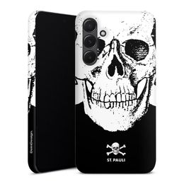 DeinDesign Galaxy A35 5G Handy Premium Case Smartphone Handyh&uuml;lle Schutzh&uuml;lle matt Totenkopf Fc St. Pauli Official Licensed Product Premium Case