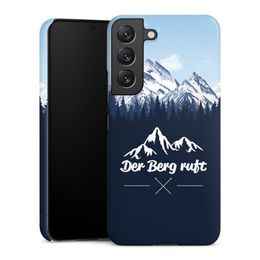 DeinDesign Galaxy S22 Handy Premium Case Smartphone Handyh&uuml;lle Schutzh&uuml;lle gl&auml;nzend Wanderlust Sky Mountain Premium Case